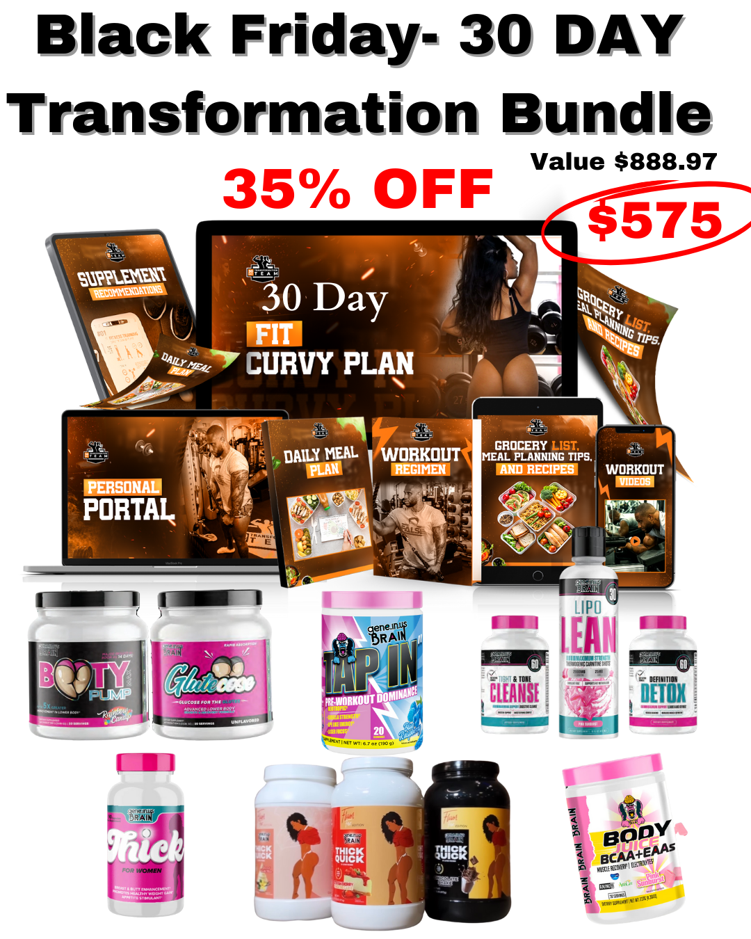 Black Friday 30 Day Transformation Bundle – Gene.In.Us Brain